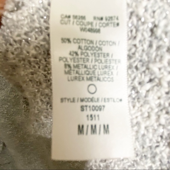 Splendid | Sweaters | Splendid Silver Metallic Open Front Cardigan ...